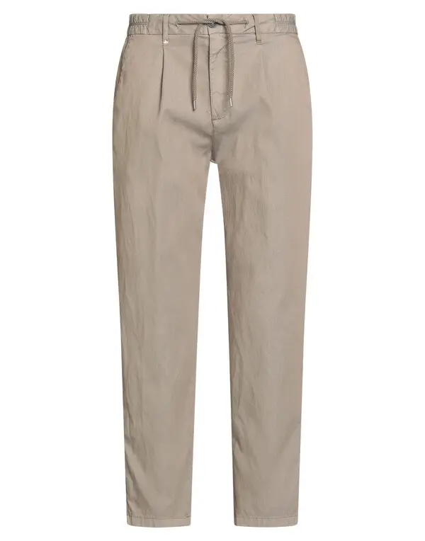 BERNA Tapered Twill Pants - Beige
