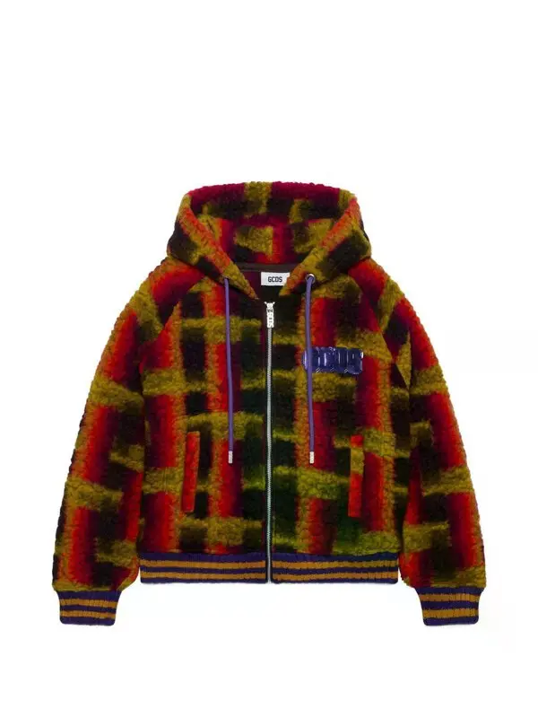 Gcds Check Hooded Jacket
