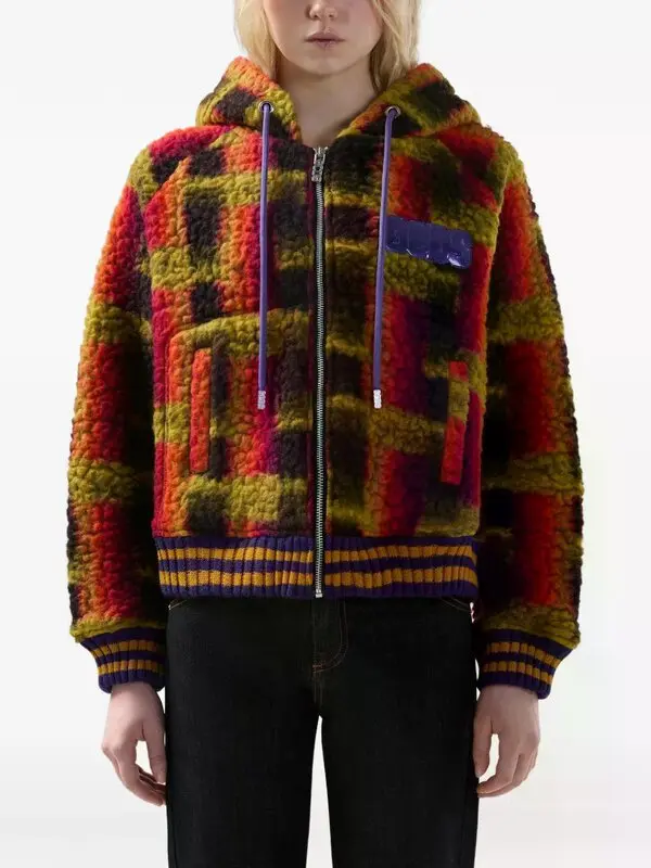 Gcds Check Hooded Jacket