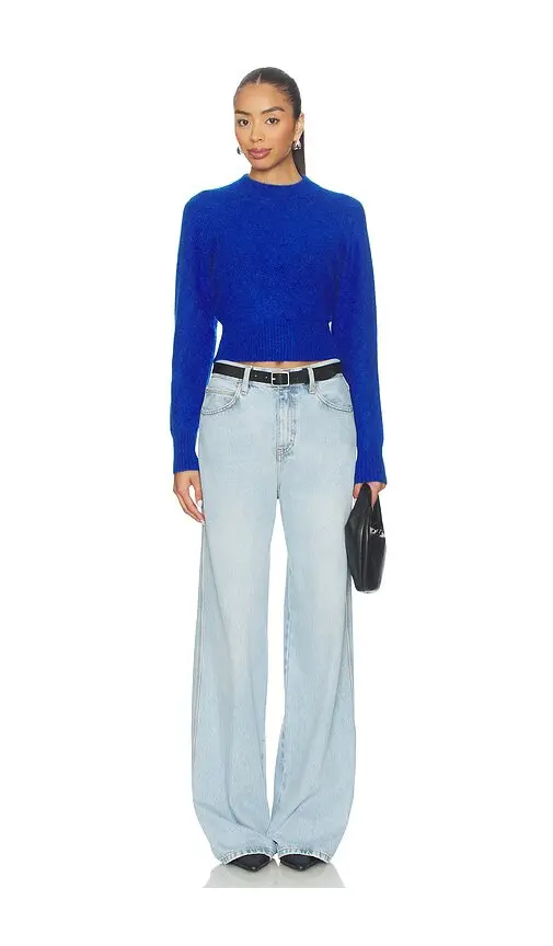 PISTOLA Sara Shrunken Crewneck Sweater
