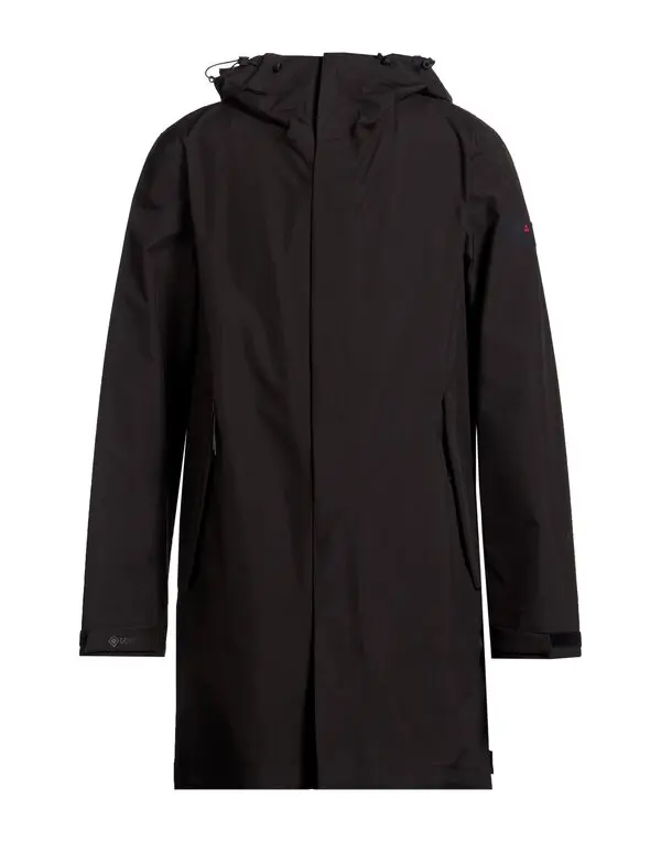 Peuterey Polyester Overcoat And Trench Coat - Black