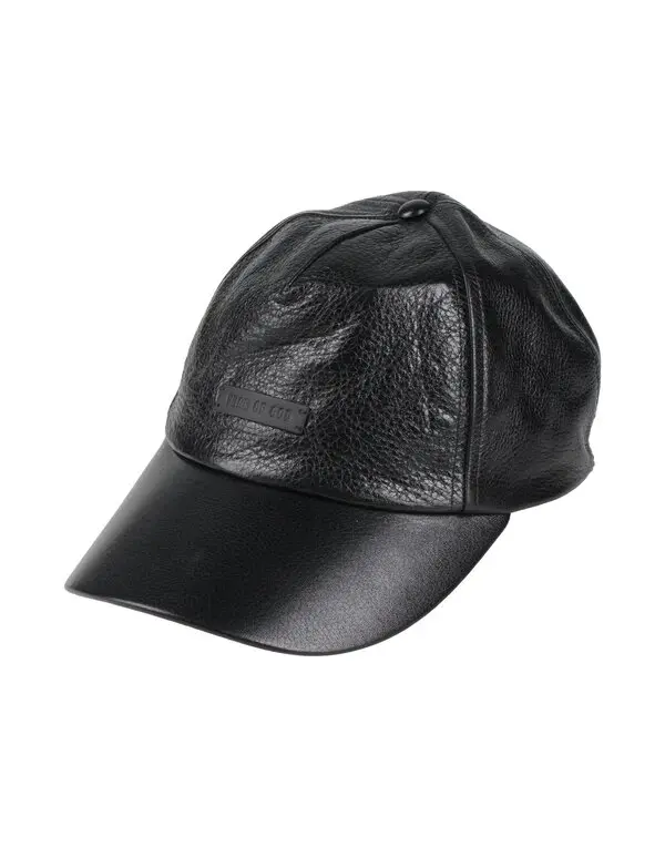 Fear Of God Leather Baseball Cap - Black