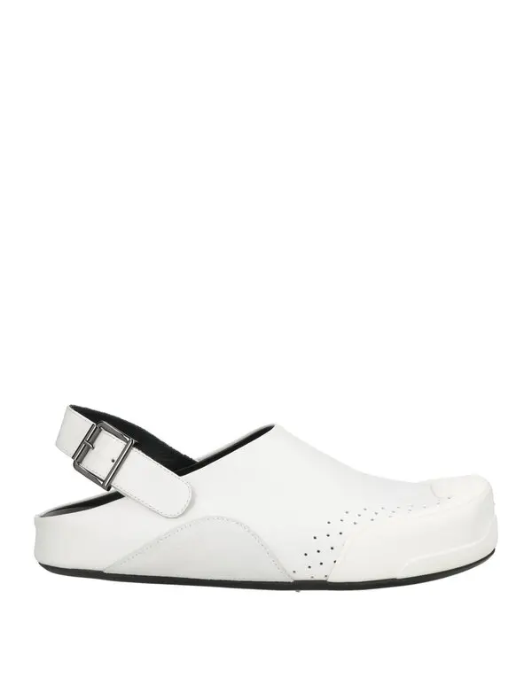 Marni Leather Mules - White