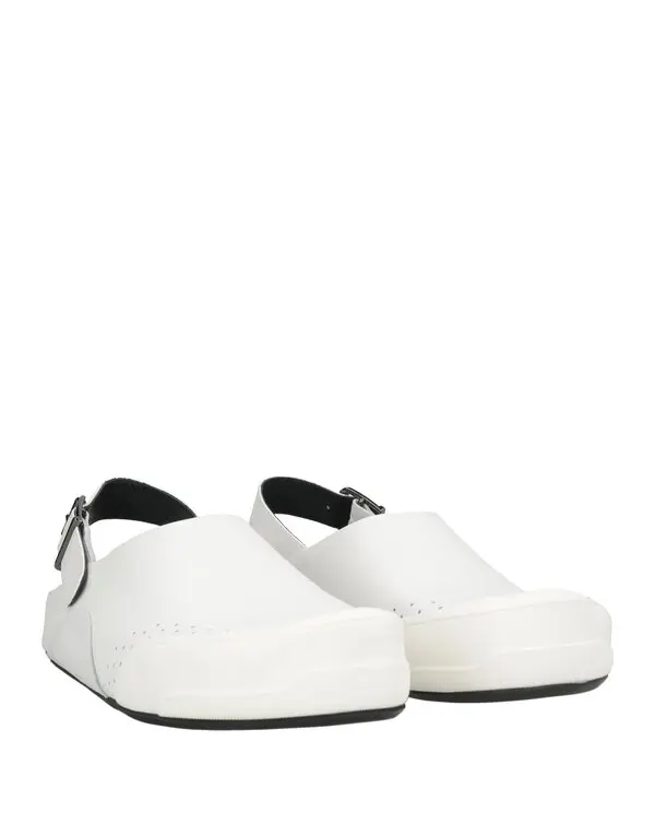 Marni Leather Mules - White
