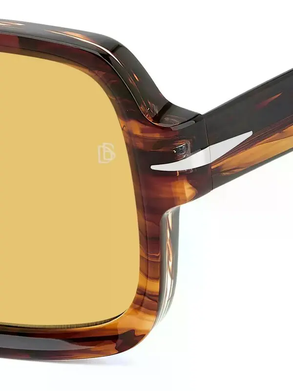 DB EYEWEAR BY DAVID BECKHAM Pilot-frame Sunglasses - Brown