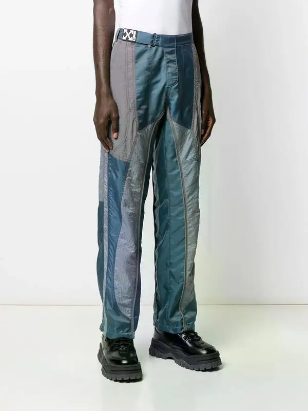 Off-White Panelled Straight-leg Trousers