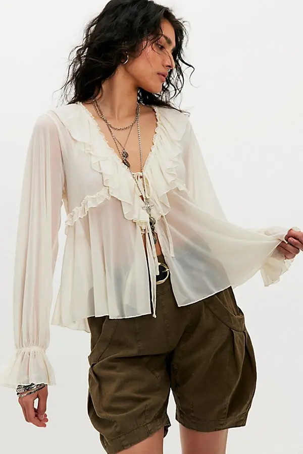 Free People Fearless Long Sleeve Top - Tofu