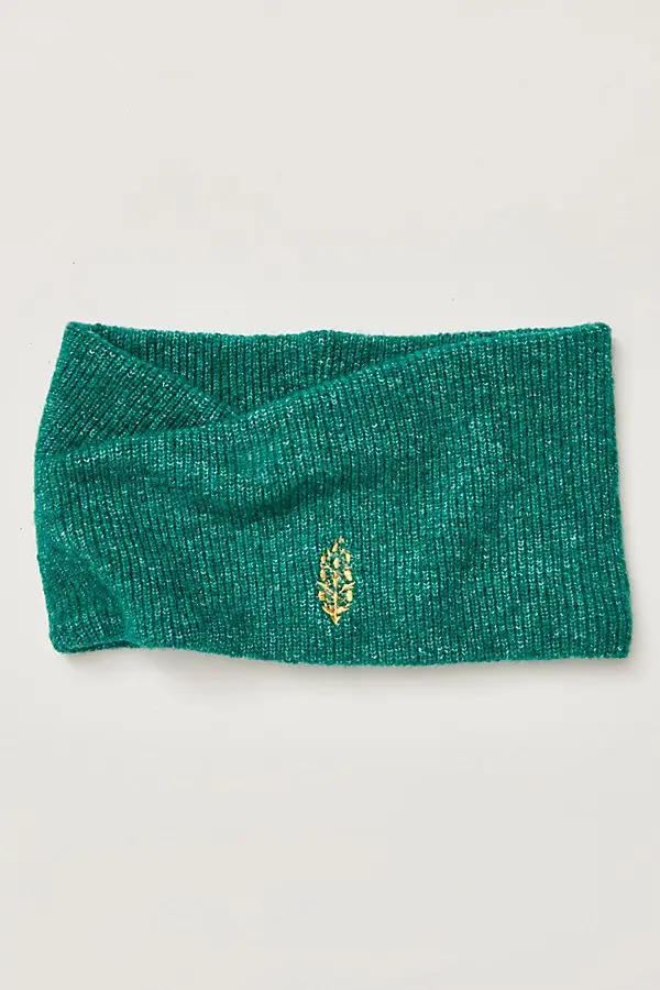 Free People Road Runner Ear Warmers - Green Glow