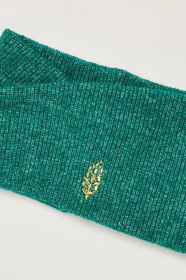 Free People Road Runner Ear Warmers - Green Glow