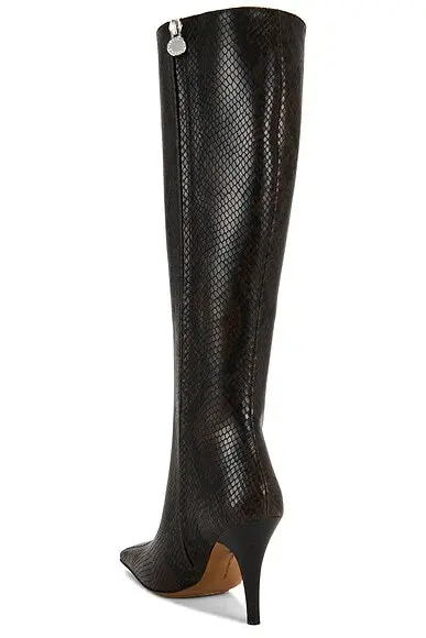 Stella McCartney Snake Print Stiletto Heel Boots
