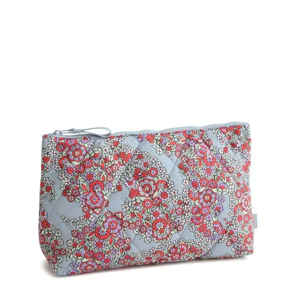 VERA BRADLEY Paisley Bouquet Large Pouch - Blue