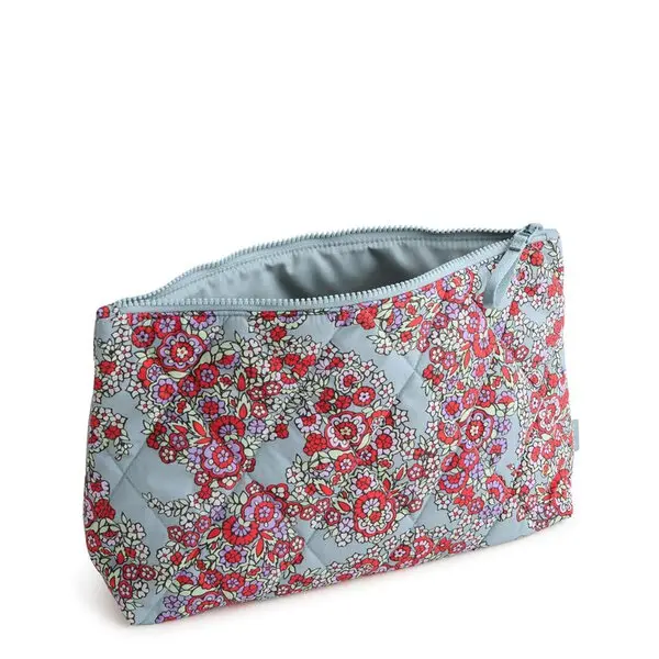 VERA BRADLEY Paisley Bouquet Large Pouch - Blue