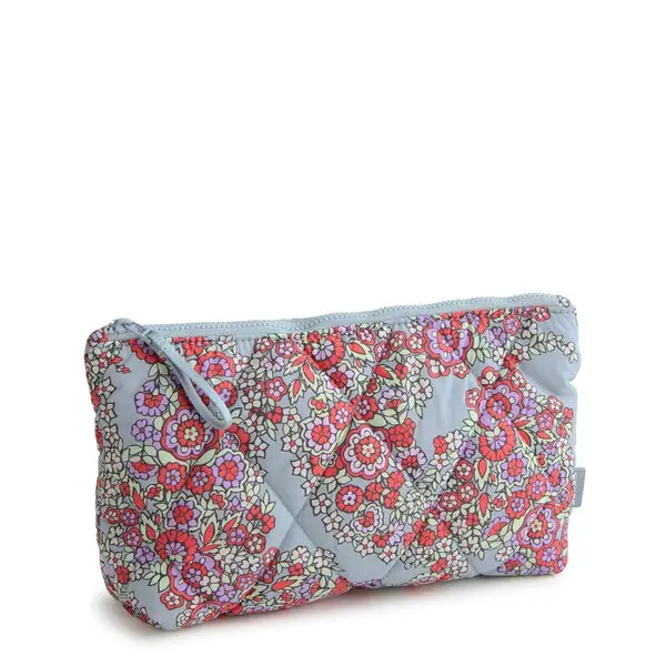 VERA BRADLEY Medium Pouch In Paisley Bouquet - Blue