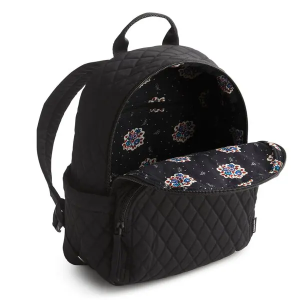 black vera bradley mini backpack Chancery - Leather 11.75 inches high Vera Bradley Small Banbury Backpack