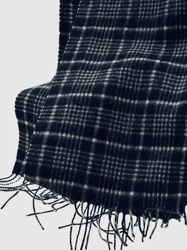 REISS Scarf Theo Scarf Wool-cashmere Check Scarf