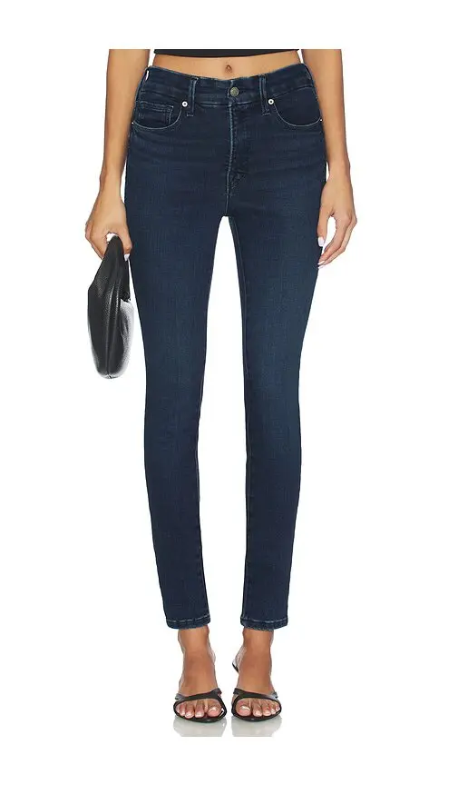 Good American Soft Tech Good Legs Skinny Jeans - Blue