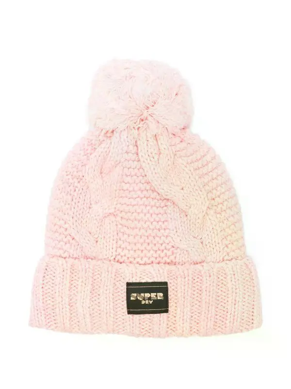 Superdry Cable-knit Beanie - Pink