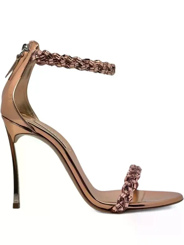 Casadei Beaded Heeled Sandals
