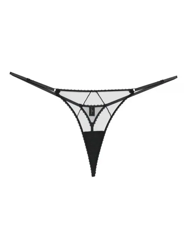 Kiki De Montparnasse Perle G-string Thong - Black
