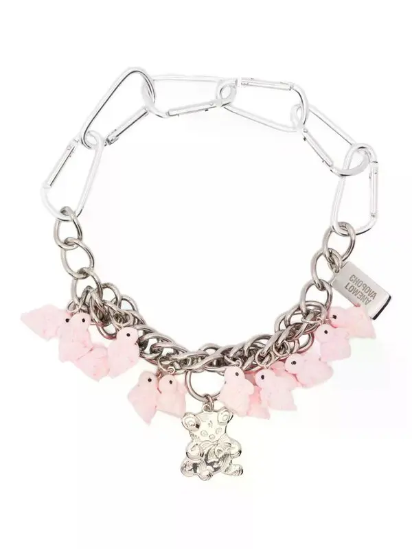 CHOPOVA LOWENA Charm Chain Necklace - Pink