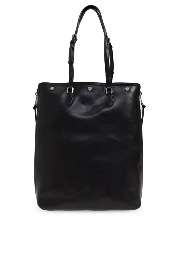 Dolce & Gabbana Top-grain Leather Shopper Bag - Black