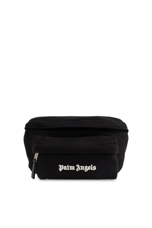 Palm Angels Belt Bag With Embroidered Logo - Black