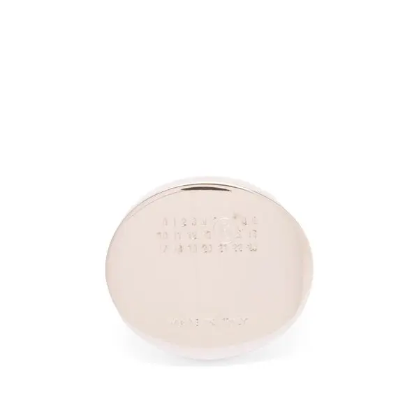 MAISON MARGIELA Round Logo Signet Ring - Silver