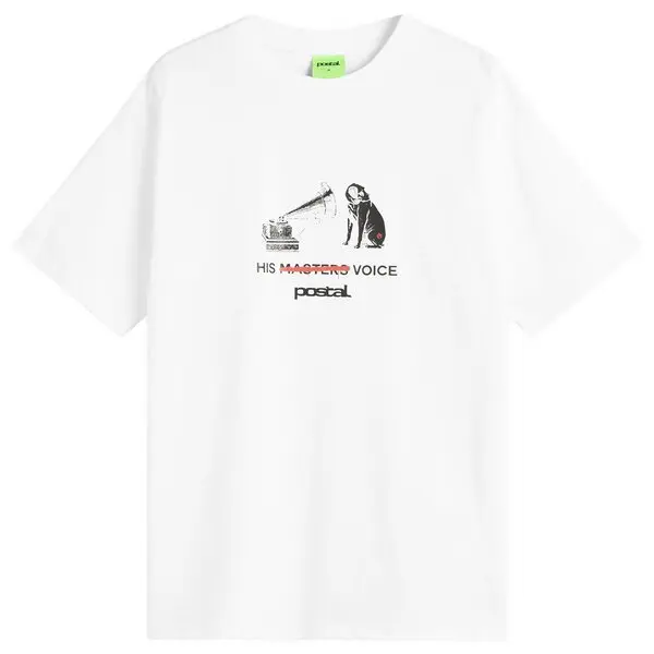POSTAL His Masters Voice T-shirt - White