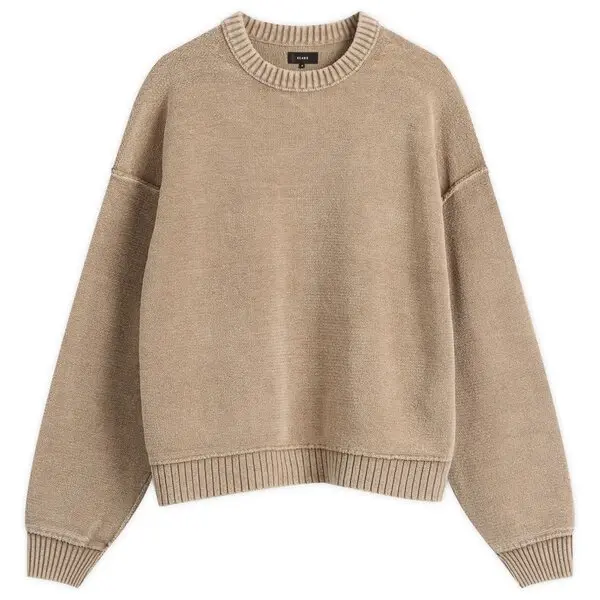 BEAMS Garment Dye Cotton Crew Neck Jumper