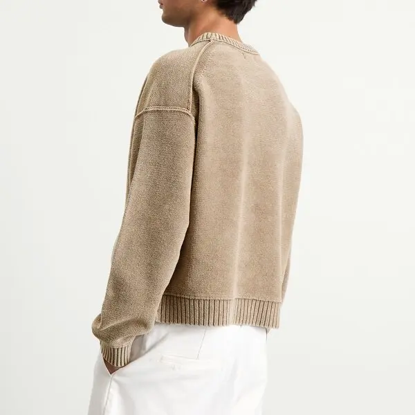 BEAMS Garment Dye Cotton Crew Neck Jumper