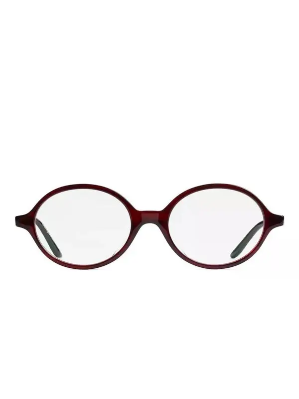 Khaite X Oliver Peoples Round-frame Glasses - Red