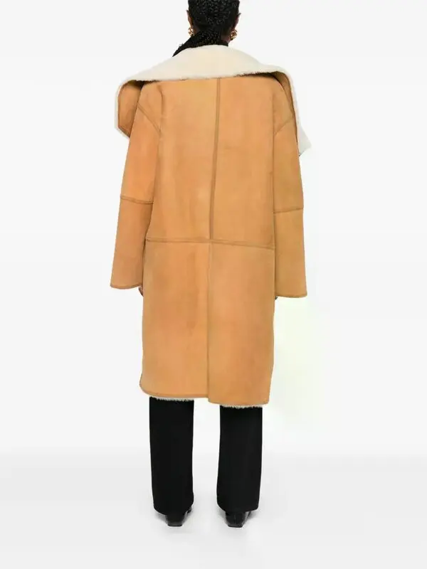 TOTEME Draped Shearling Coat