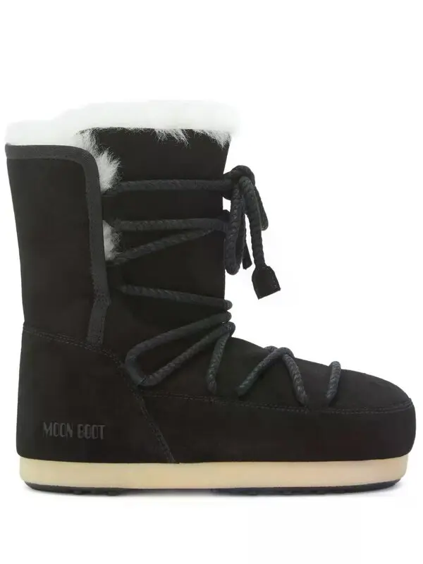 Moon Boot Evx Suede Shearling Boots