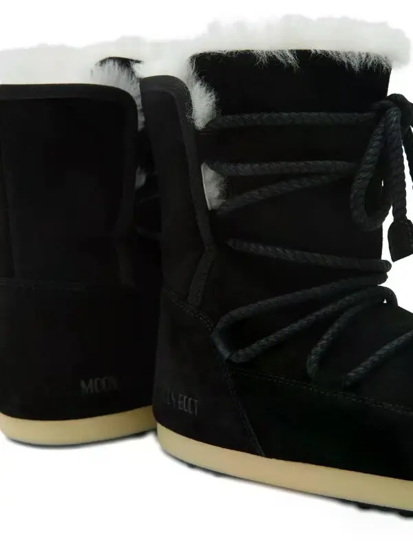 Moon Boot Evx Suede Shearling Boots