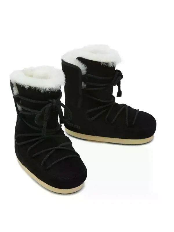 Moon Boot Evx Suede Shearling Boots