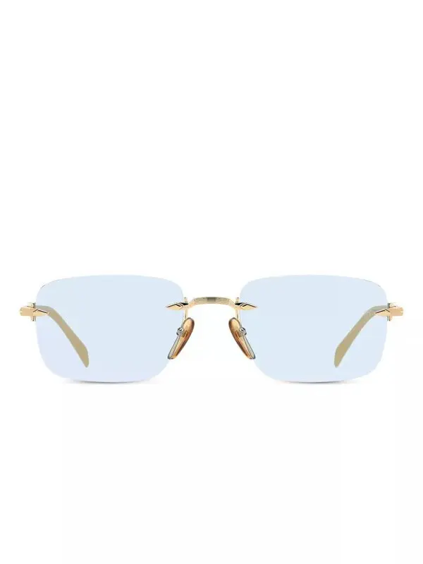 DB EYEWEAR BY DAVID BECKHAM Rectangle Sunglasses - Gold