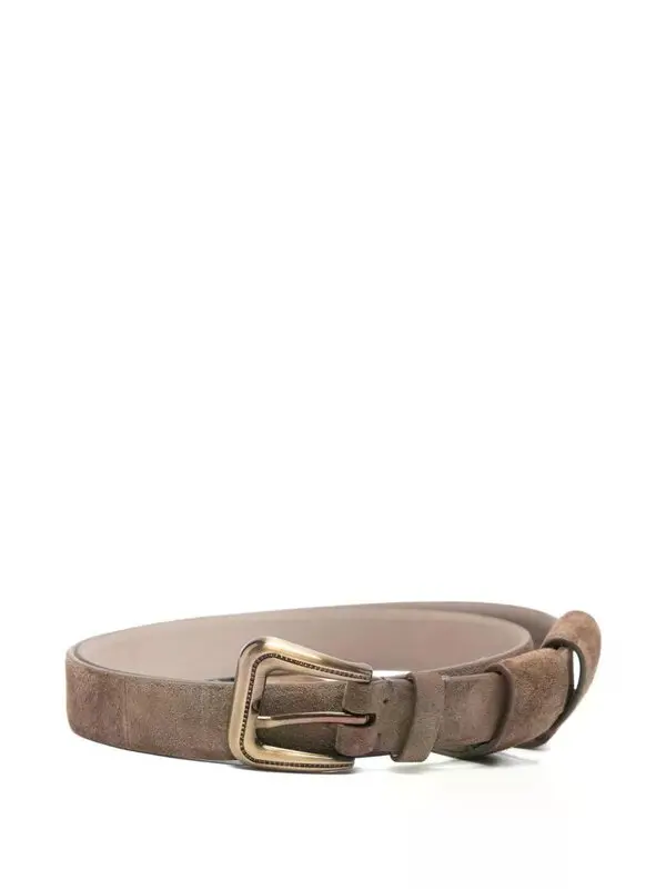 Brunello Cucinelli Suede Belt - Brown