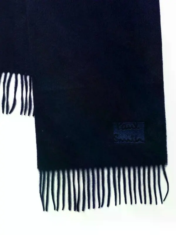 Paul Smith Fringed-trim Cashmere Scarf