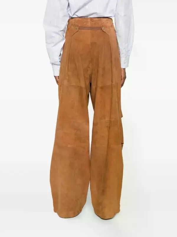 DARKPARK Suede Palazzo Trousers