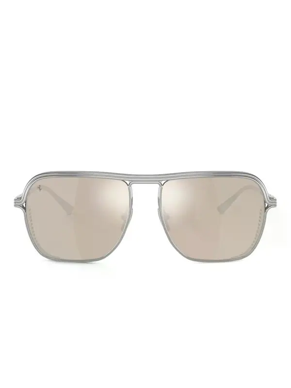 FERRARI Logo-engraved Sunglasses - Silver