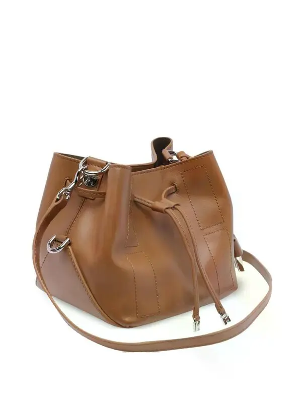 Hogan Drawstring Mini Bucket Bag - Brown