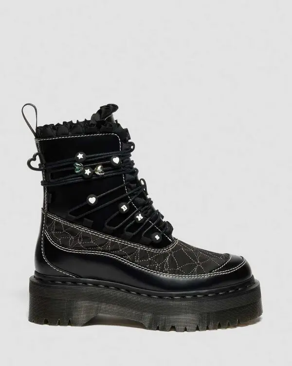 Dr. Martens Jadon Frill Leather Platform Boots