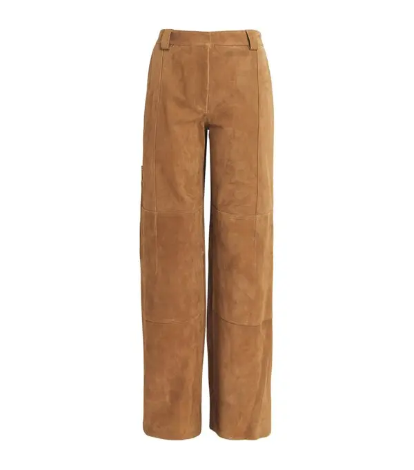 Tory Burch Relaxed Suede Trousers