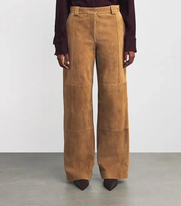 Tory Burch Relaxed Suede Trousers