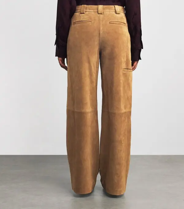 Tory Burch Relaxed Suede Trousers