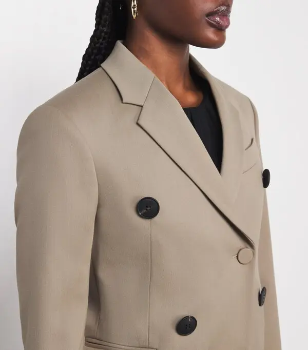 Tory Burch Wool-blend Double Breasted Blazer