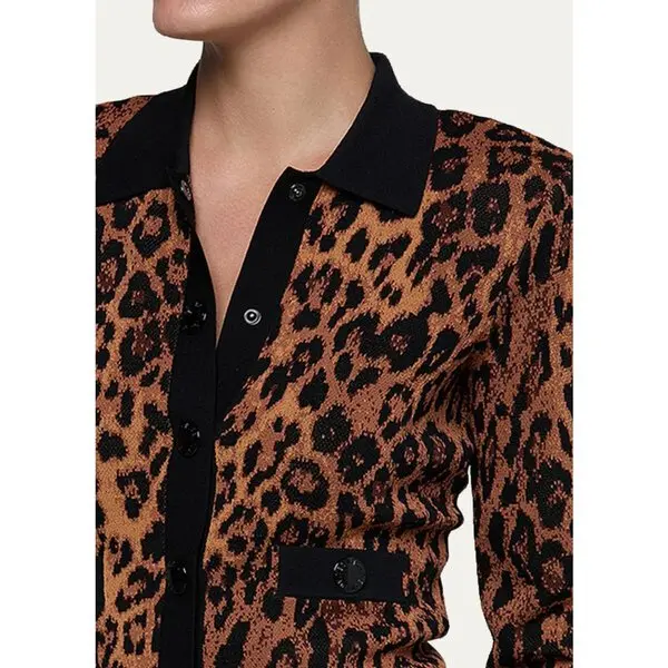 L'Agence Western Toile Osiris Jacquard Cardigan - Tan Multi