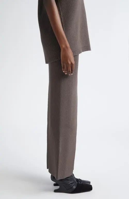 Rick Owens Concordian Sliced Wool Knit Skirt - Darkdust