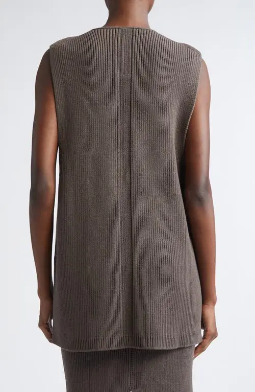 Rick Owens Virgin Wool V-neck Sweater Vest