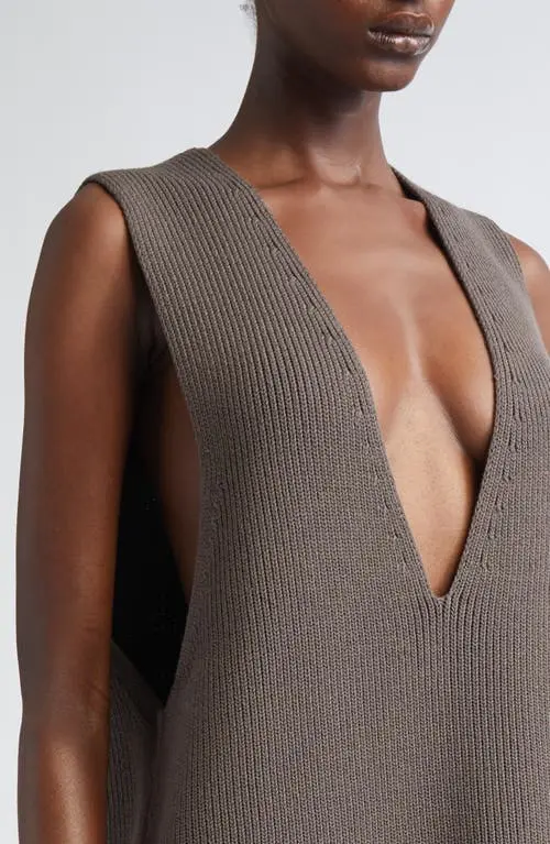 Rick Owens Virgin Wool V-neck Sweater Vest